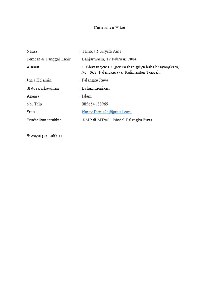 Curriculum Vitae Spa | PDF