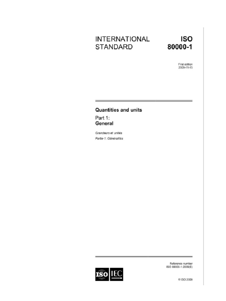 Iso 80000-1 English | PDF