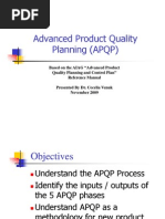 APQP Matrix | PDF | Prototype | Specification (Technical Standard)