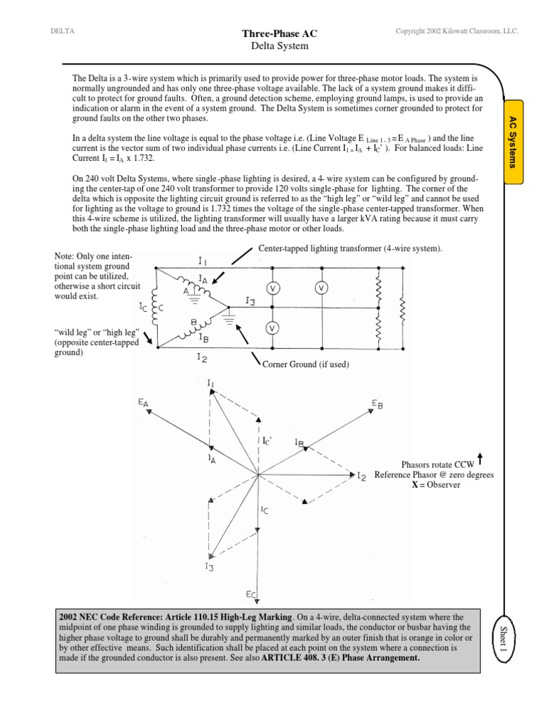 3 phase delta system | Power Engineering | Engineering