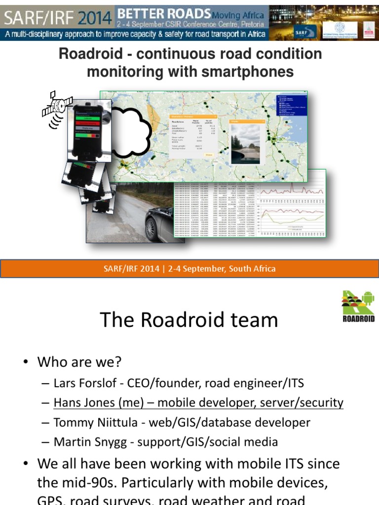 Roadroid - Continuous Road Condition Monitoring With Smartphones | PDF ...