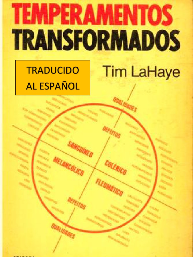 Temperamentos Transformados Por El Espíritu Santo Tim Lahaye | PDF ...