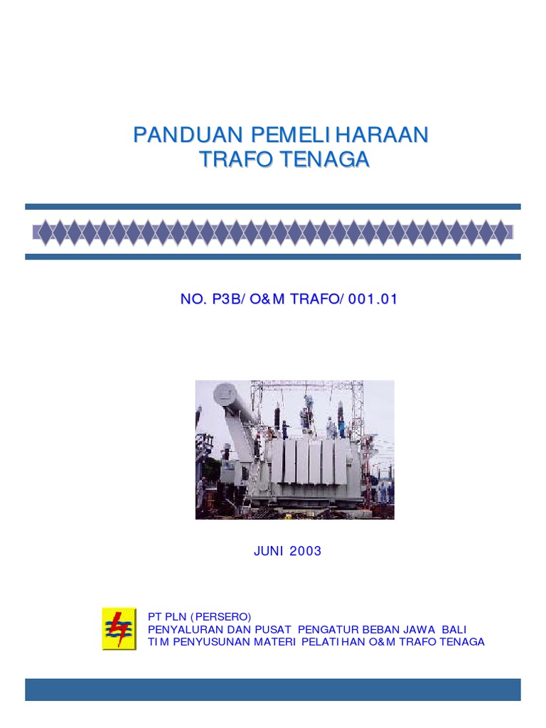 Buku Panduan O&m Trafo Tenaga | PDF