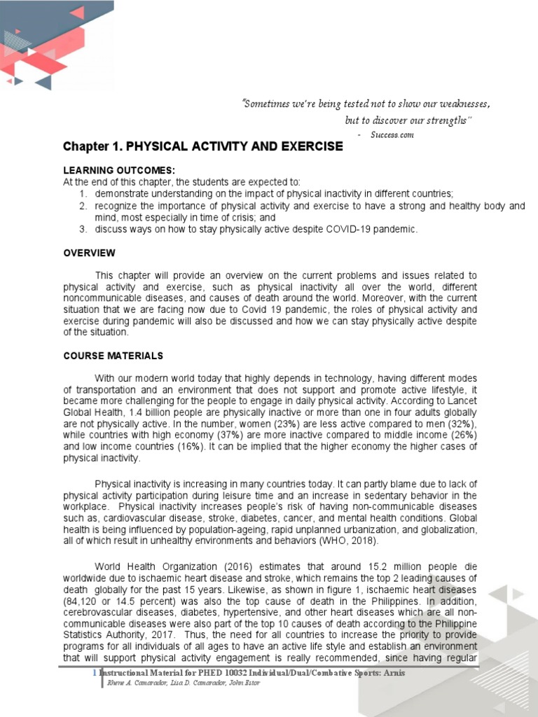 Physical Activity During COVID-19 | PDF | Physical Fitness | Body Mass ...