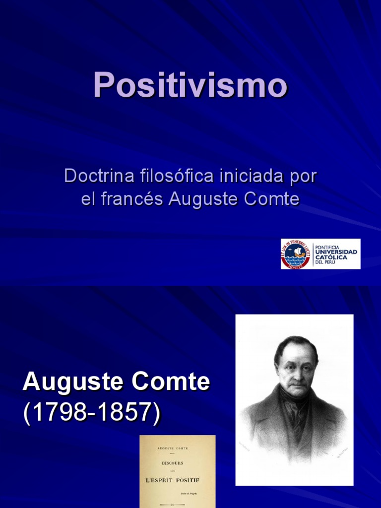 Comte y El Positivismo | PDF | Positivismo | Sociología