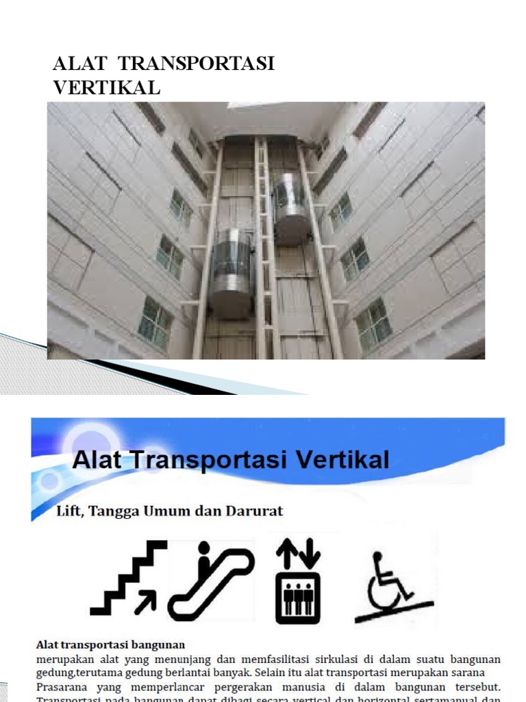 Alat Transportasi Vertikal | PDF
