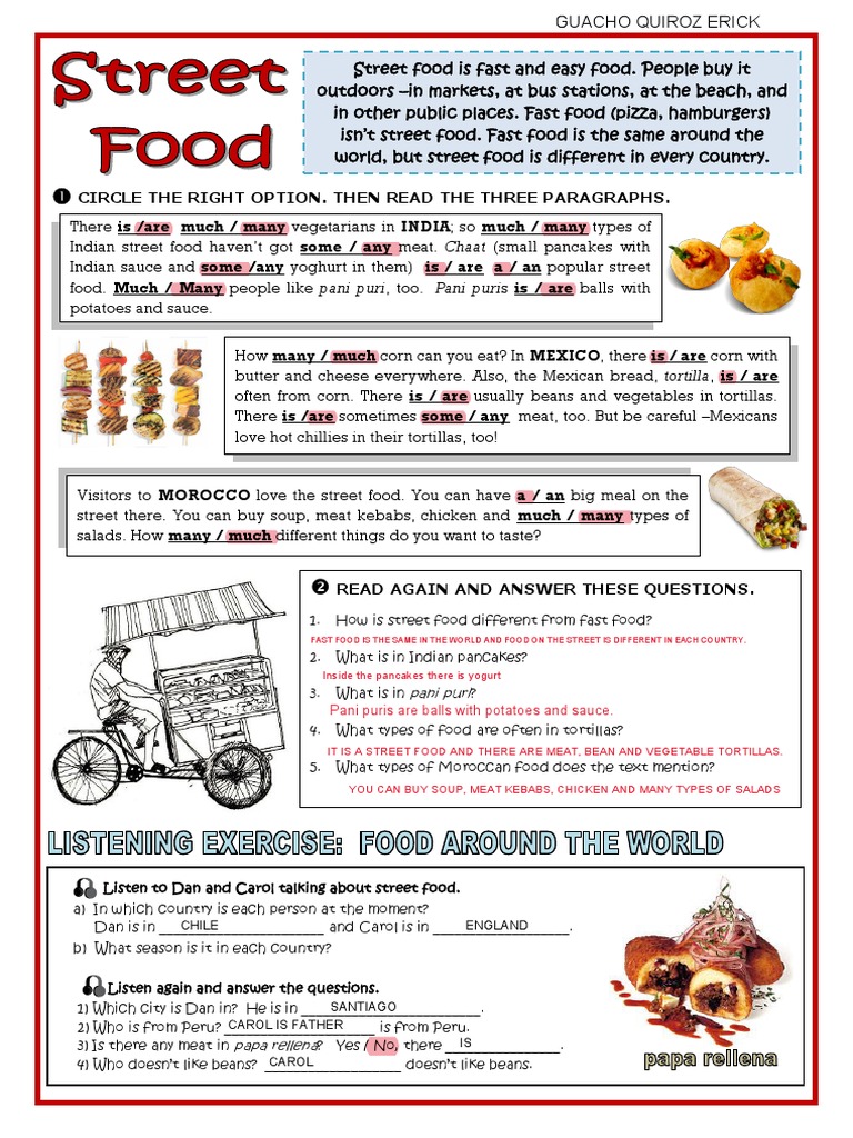 Street Food Around the World | PDF | Fast Food | Mexican Cuisine