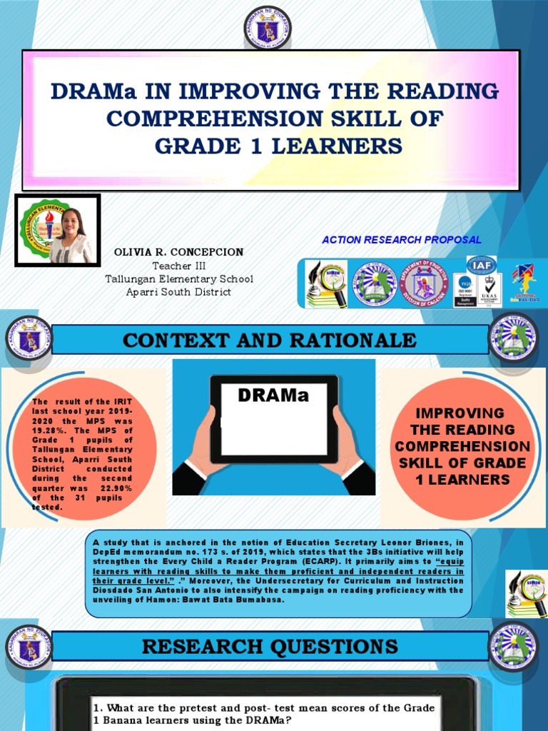 Enhancing Grade 1 Reading Skills with DRAMa | PDF | Reading ...