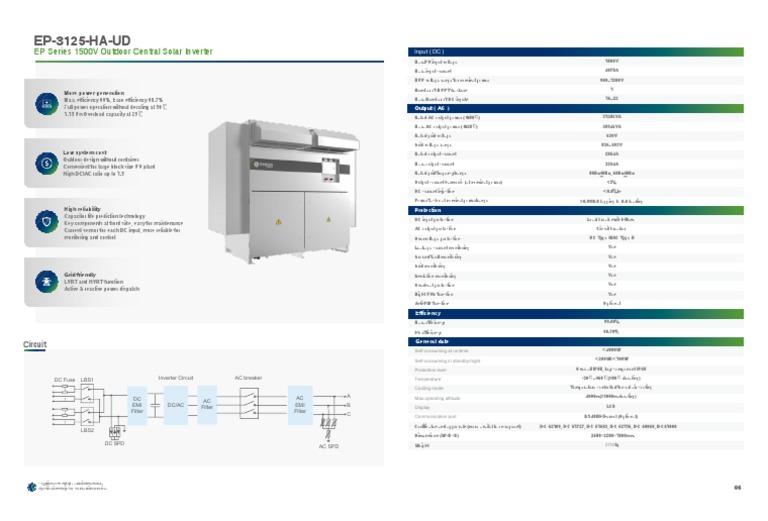 Ep-3125-Ha-ud v2020 Datasheet v2 | PDF | Power Inverter | Alternating ...