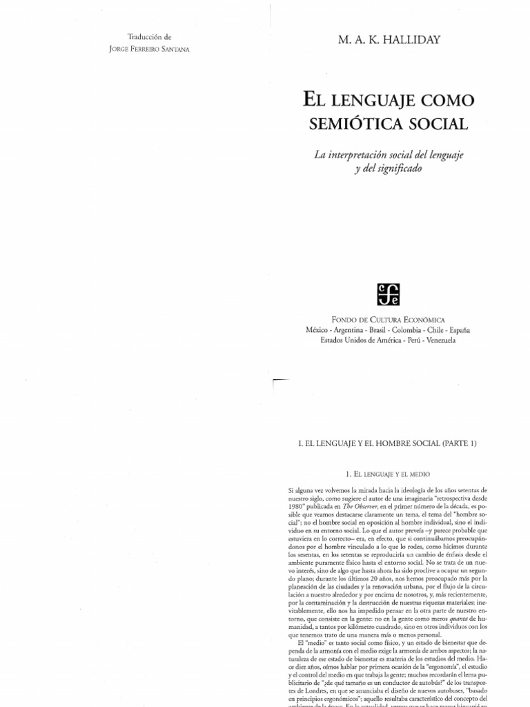 Halliday-Cap 1 - El Lenguaje y El Hombre Social | PDF | Inteligencia artificial | Inteligencia ...