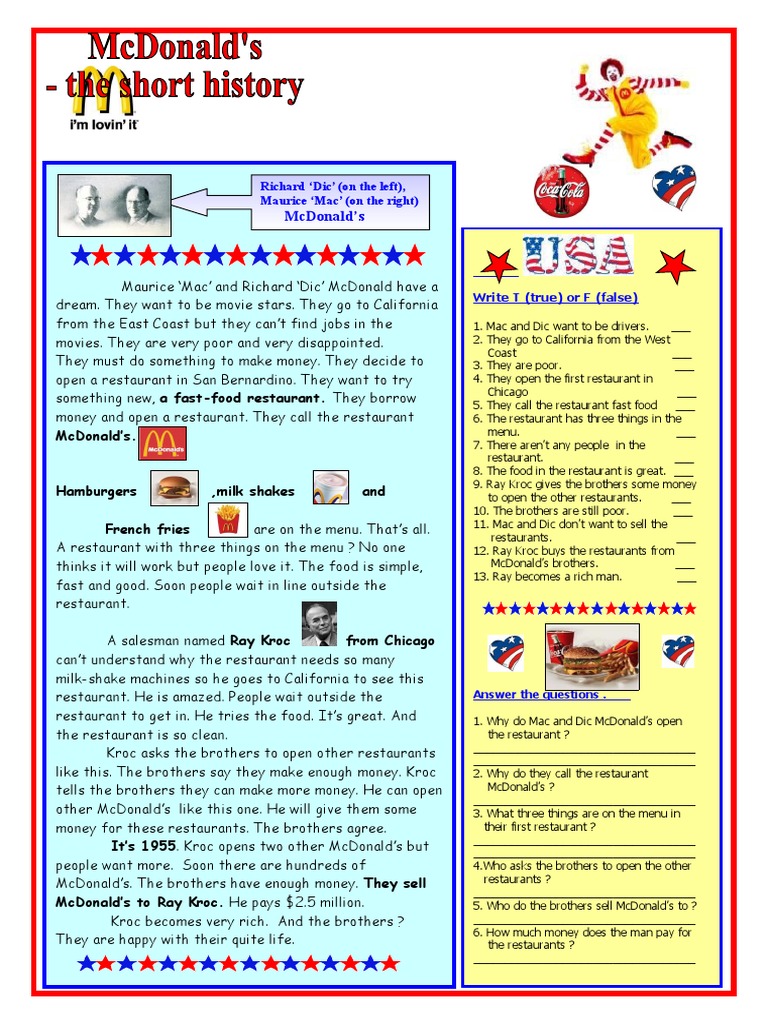 McDonald's Founding Story and Expansion | PDF | Mc Donald's | Fast Food ...