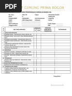 Formulir Pemantauan Kebersihan Ceklis | PDF