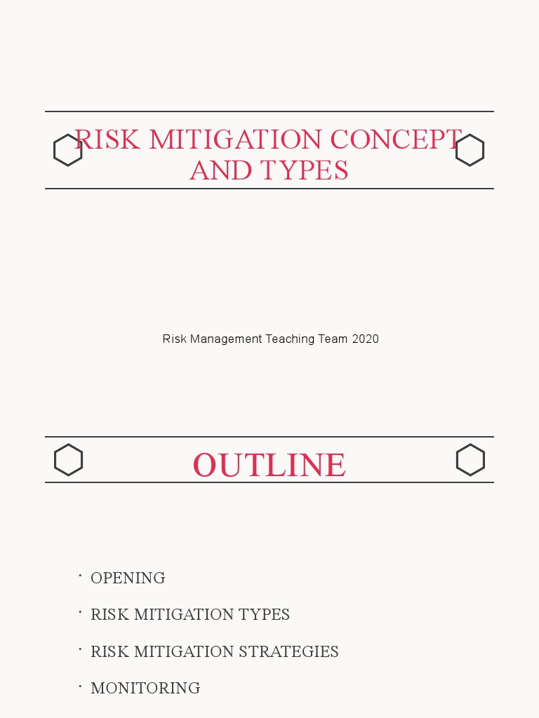12 RISK MITIGATION CONCEPT AND TYPES (Risk Treatment) | PDF | Risk ...