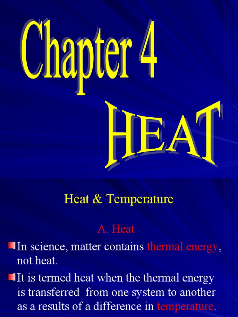 Heat (Add Science) Ok | PDF | Heat | Heat Capacity