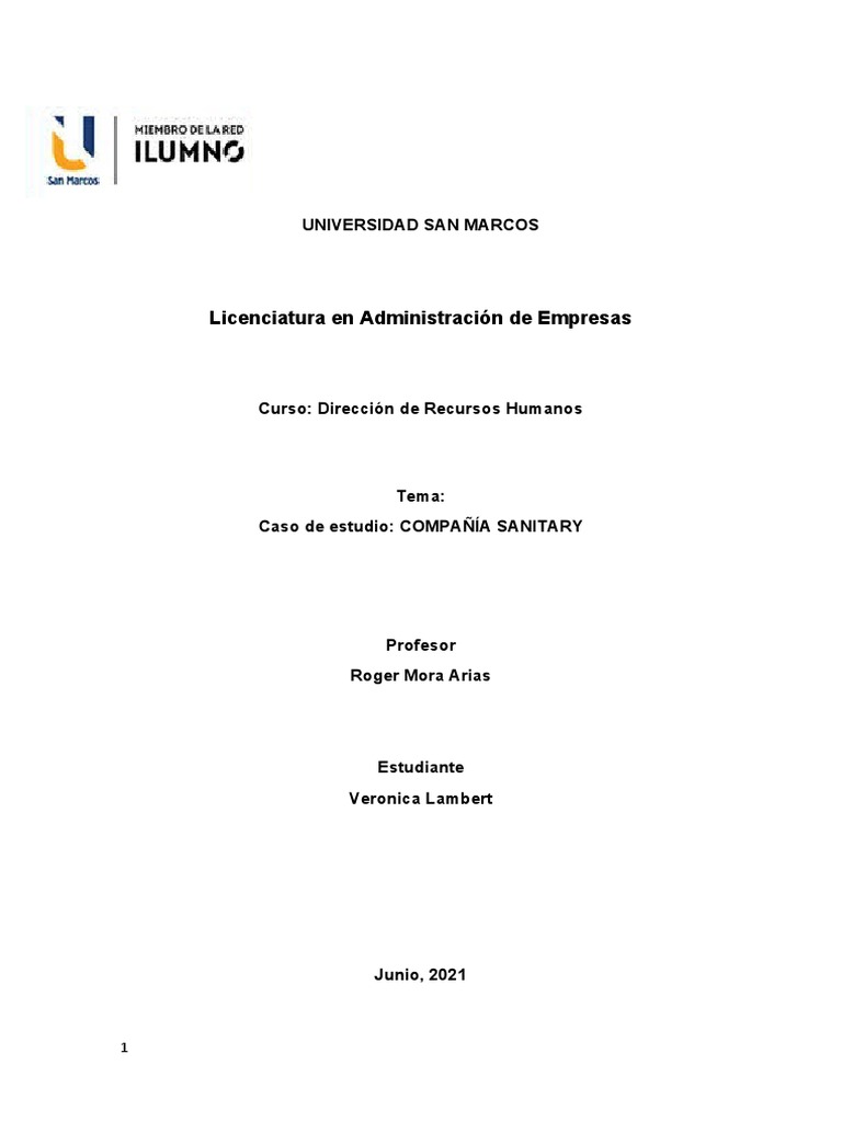 Caso 1 Veronica Lambert | PDF | Gestión de recursos humanos | Empresas