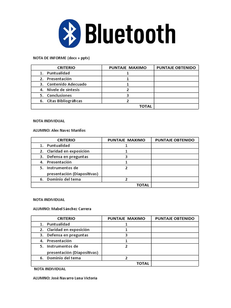 Informe Bluetooth | PDF | Bluetooth | Redes