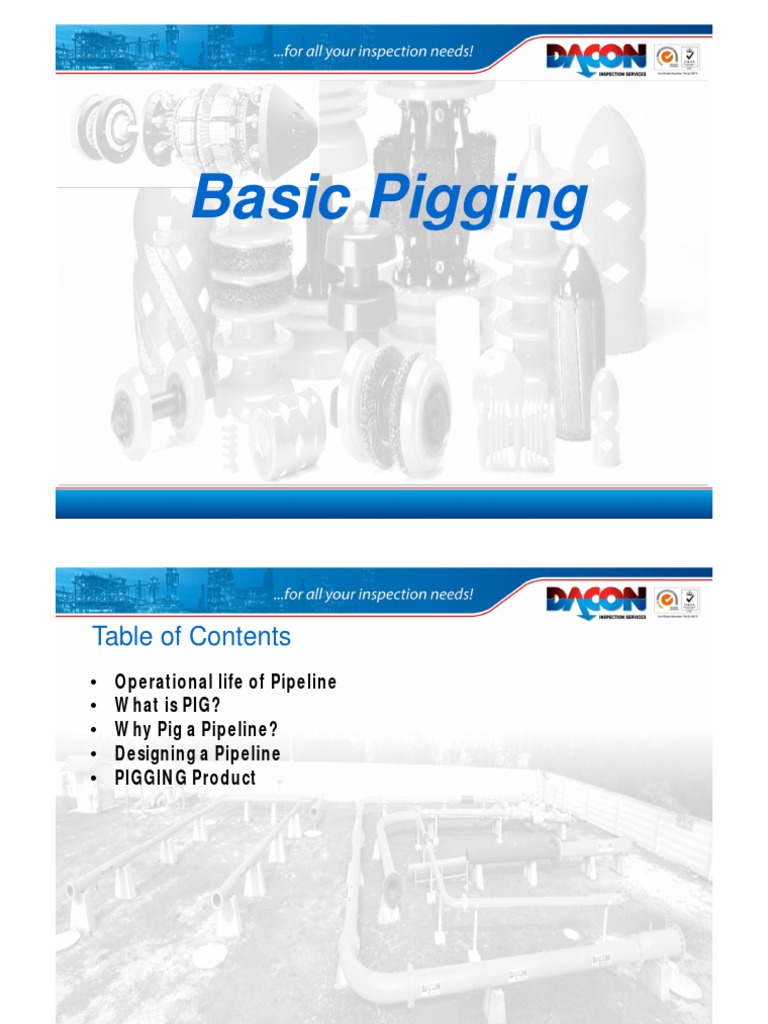 Basic Pigging Presentation | PDF | Chemical Engineering | Gases