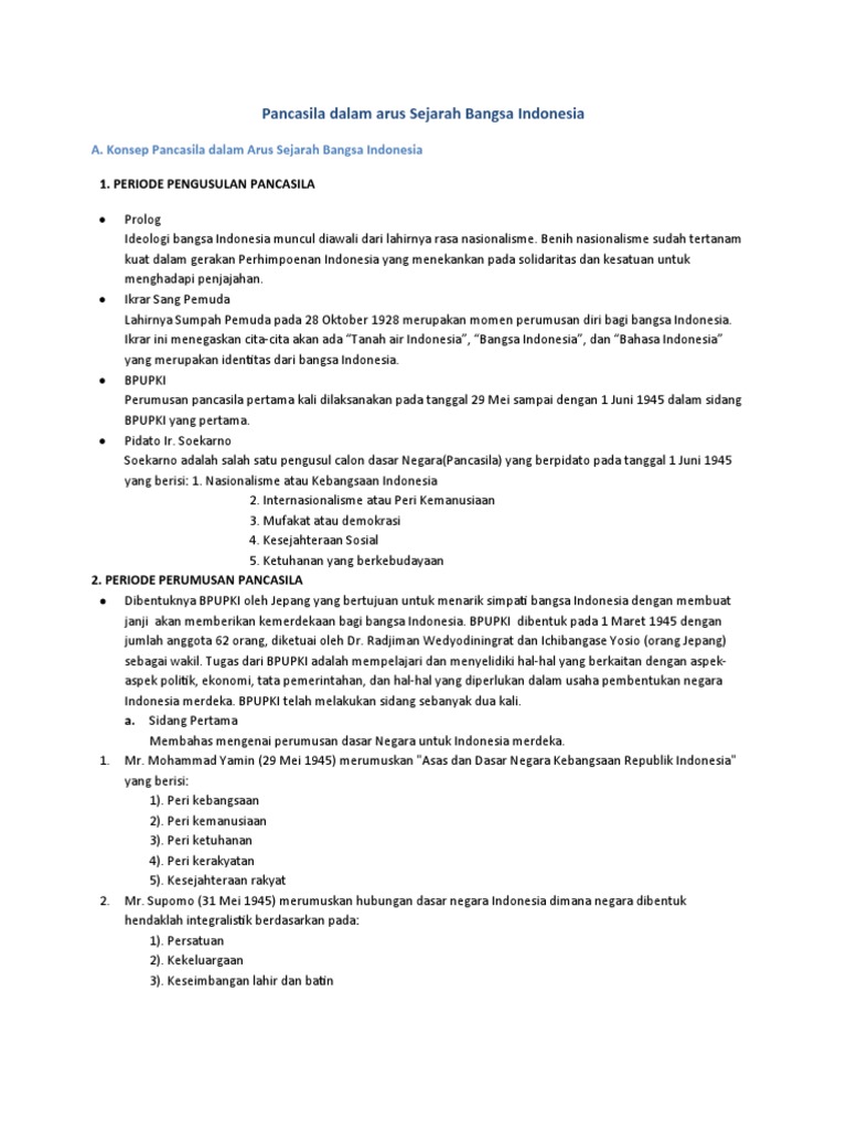 Pancasila Dalam Arus Sejarah Bangsa Indonesia | PDF Pancasila Dalam Arus Sejarah Bangsa Indonesia | PDF