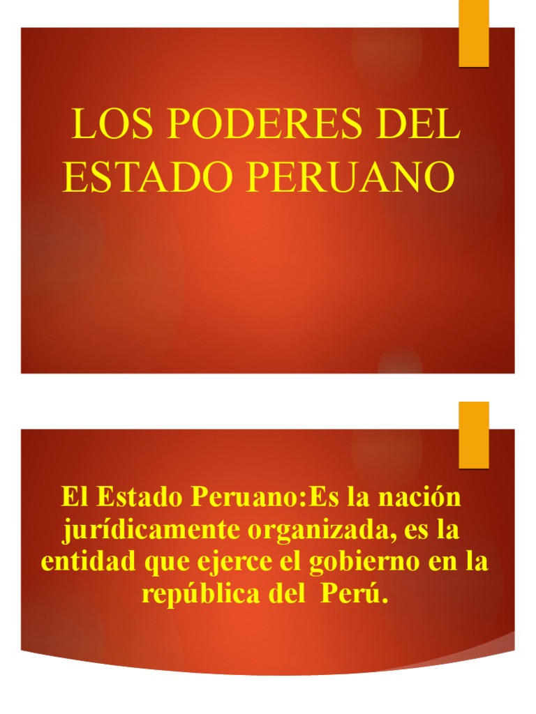 Los Poderes Del Estado | PDF | Derecho