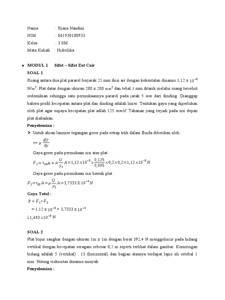GIDROLIK | PDF | Sains & Matematika | Teknologi & Rekayasa
