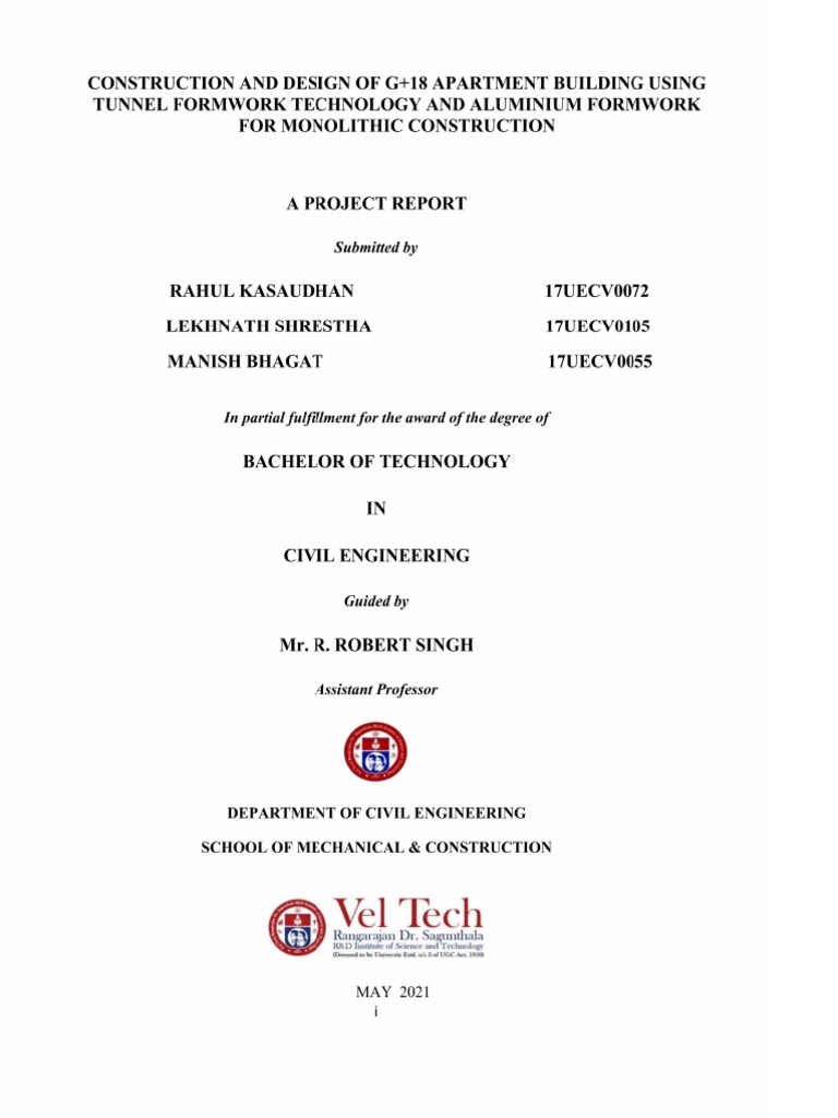 Latex Format of Report | PDF