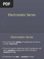 Triboelectric Series Table | PDF