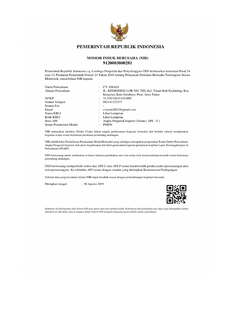 Compro CV Amali | PDF