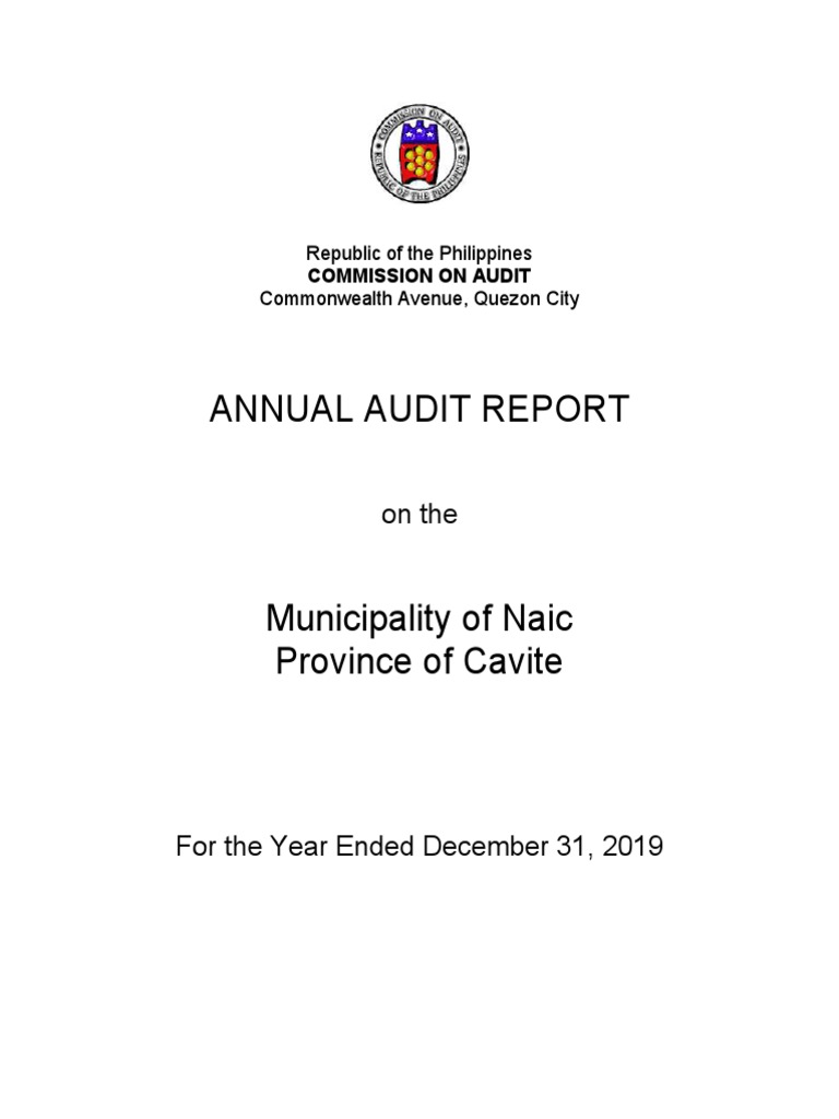 Naic Cavite2019 Audit Report | PDF | Revenue | Equity (Finance)