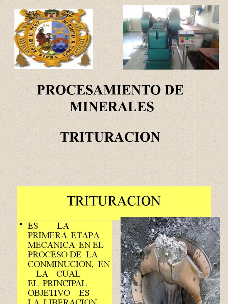 Trituracion | PDF | Equipo | Equipo industrial