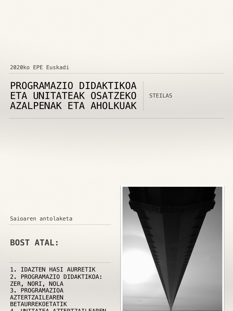 Programazioa EAE | PDF