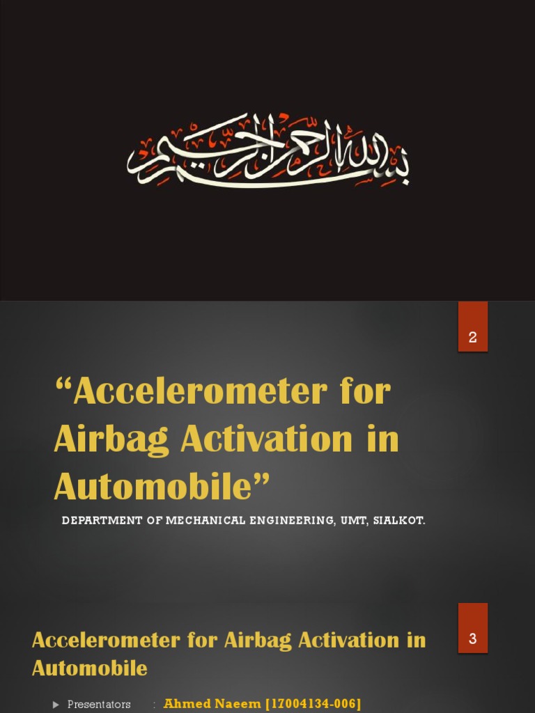 Accelerometer in Airbag Activation | PDF | Accelerometer | Airbag