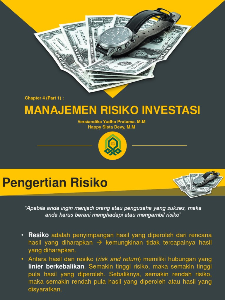 Pengertian dan Perhitungan Risiko Investasi | PDF