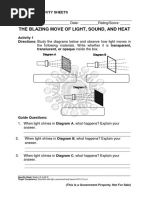 Science 4 Activity Sheet Q3 WK 1 | PDF | Force