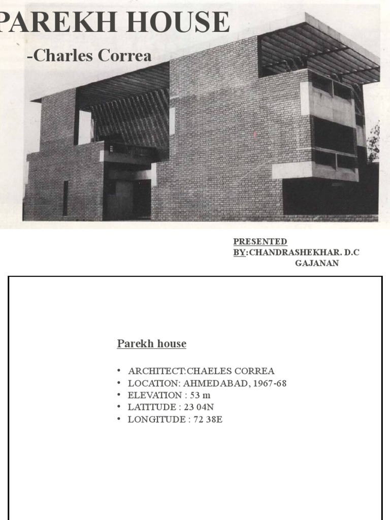 Parekh House: A Charles Correa Design | PDF | Art