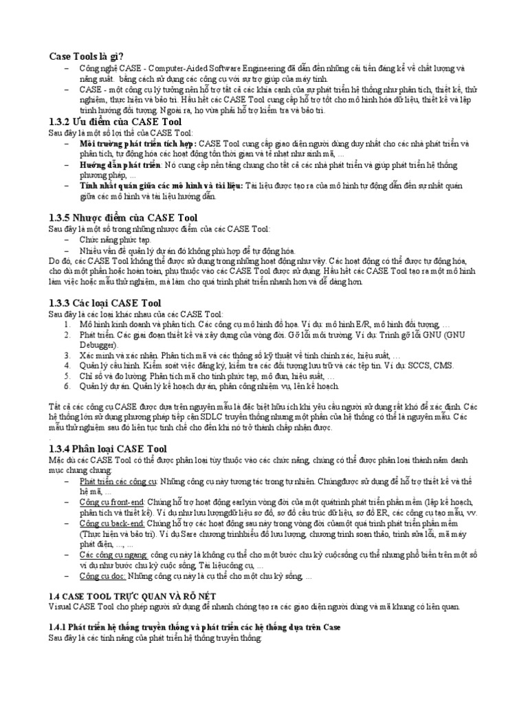 Case Tools | PDF
