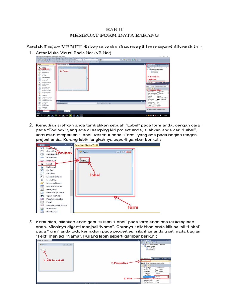 Modul VB - NET 2 Data Barang | PDF