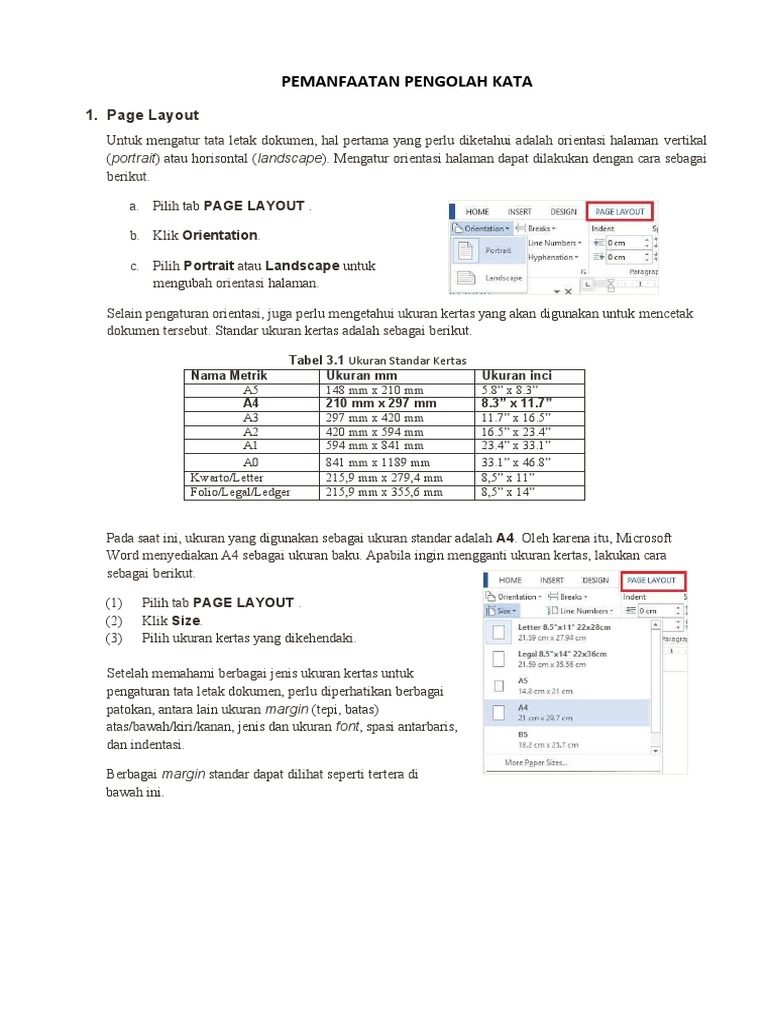 Modul Pemanfaatan Pengolah Kata | PDF