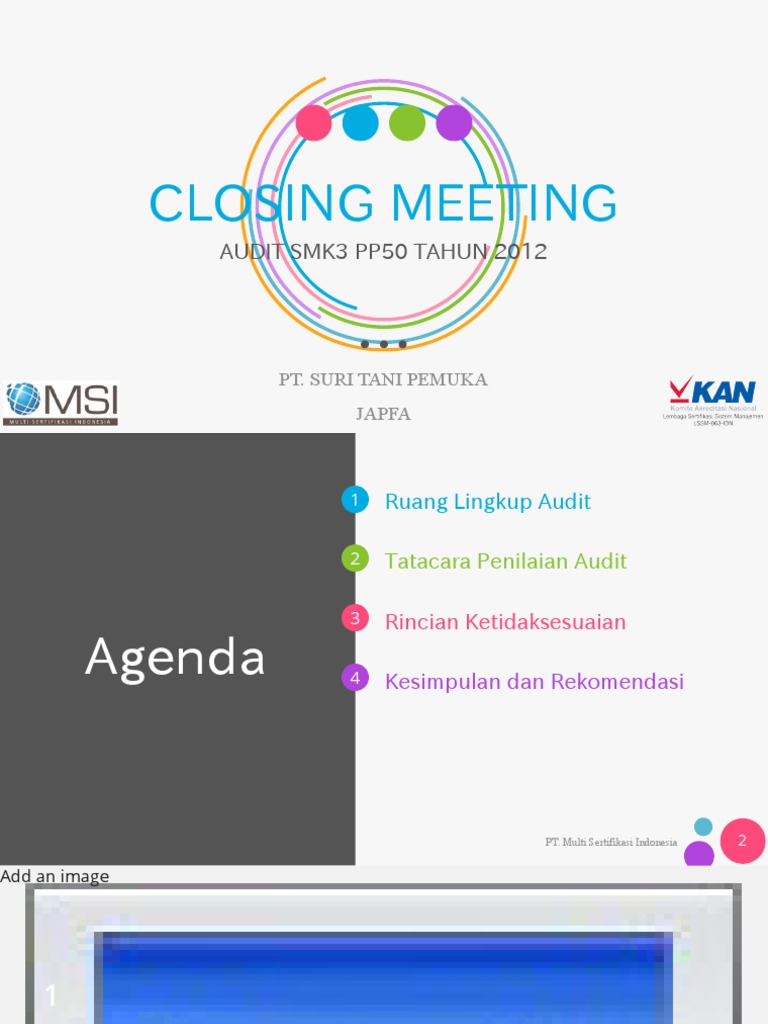 Closing Meeting Template | PDF | Bisnis | Komputer