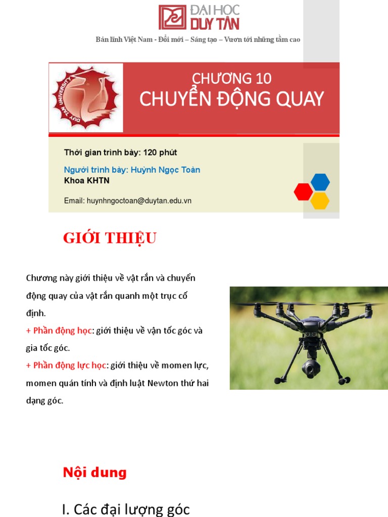 PHY 101 - Vat Li Dai Cuong A1 - Tieng Viet - 2020S - Lecture Slides - 12 | PDF