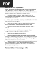 SOP Pemasangan Infus Lengkap Sesuai Standar Akreditasi | PDF