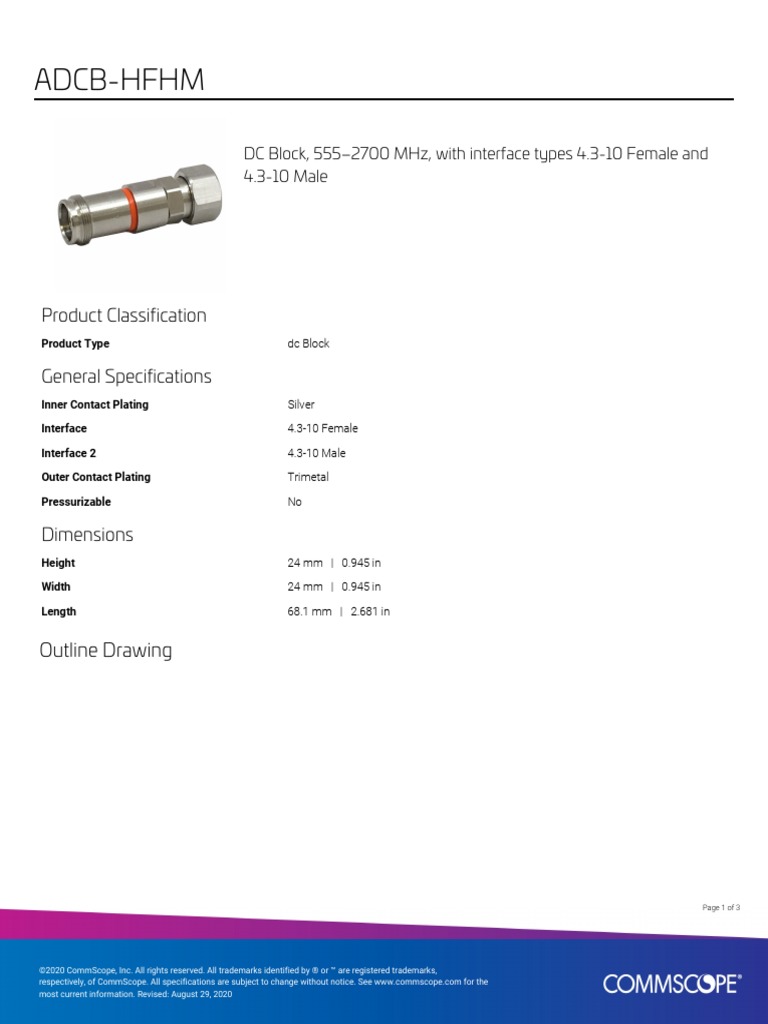ADCB-HFHM Product Specification | PDF | Electrical Engineering | Metrology