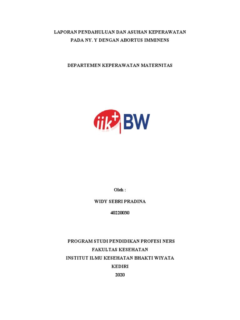 Asuhan Keperawatan Abortus Imminens | PDF