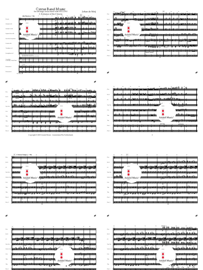 Fellini Circus Band | PDF | Musical Instruments | Performing Arts