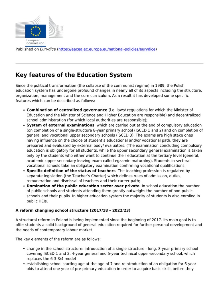 Overview of Poland's Education System | PDF | Academic Degree ...