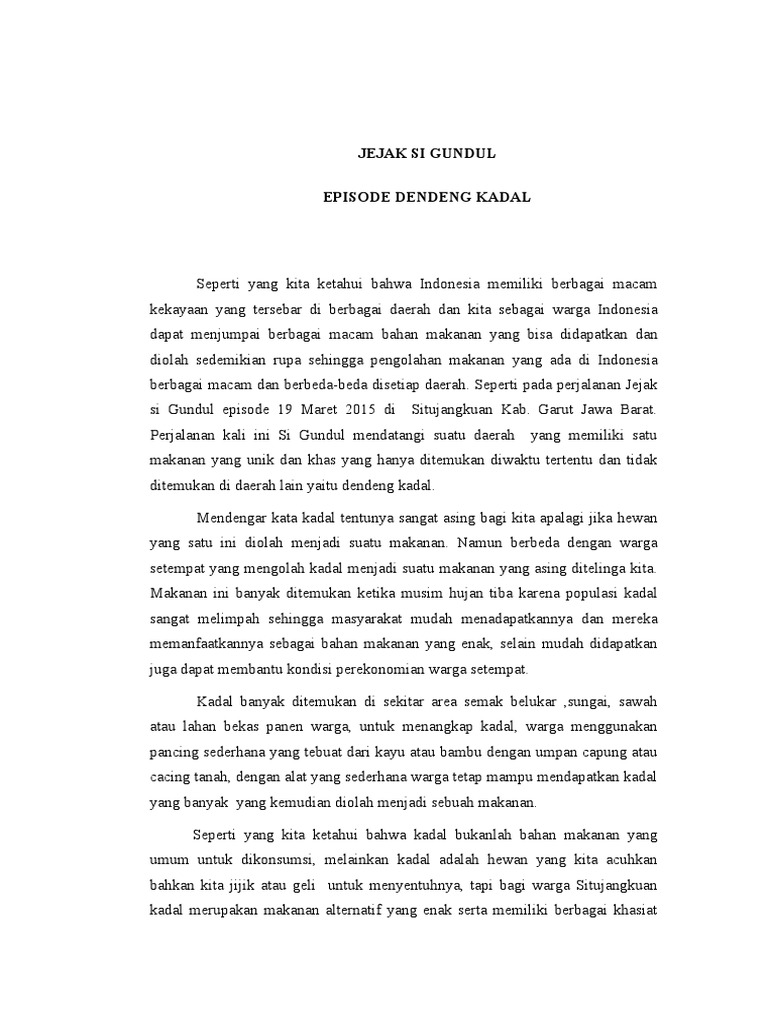 Jejak Si Gundul | PDF