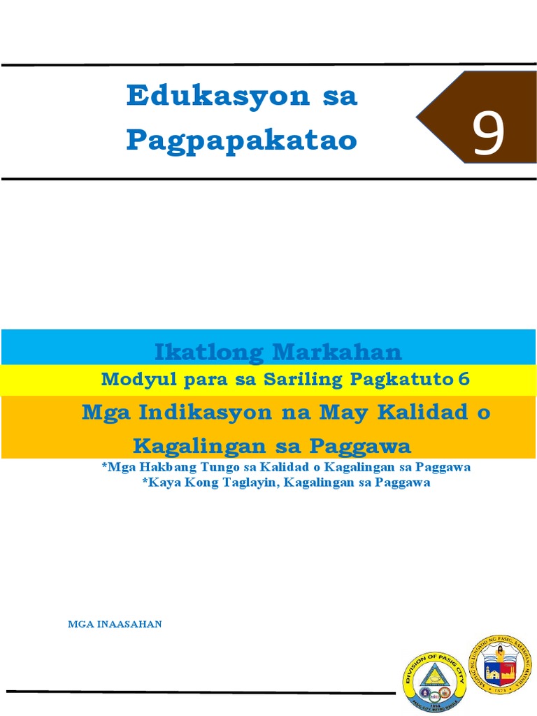 EsP 9-Q3-Module-6 | PDF