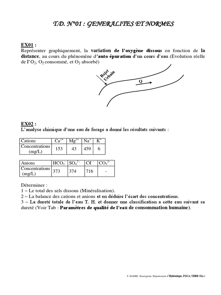 Analyse de la Balance Ionique de l'Eau | PDF | Chimie physique | La nature