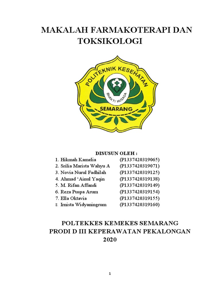 Farmakoterapi Dan Toksikologi (Kel3) | PDF