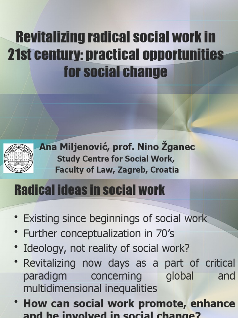 Revitalizing Radical Social Work Practices | PDF | Social Work | Disability