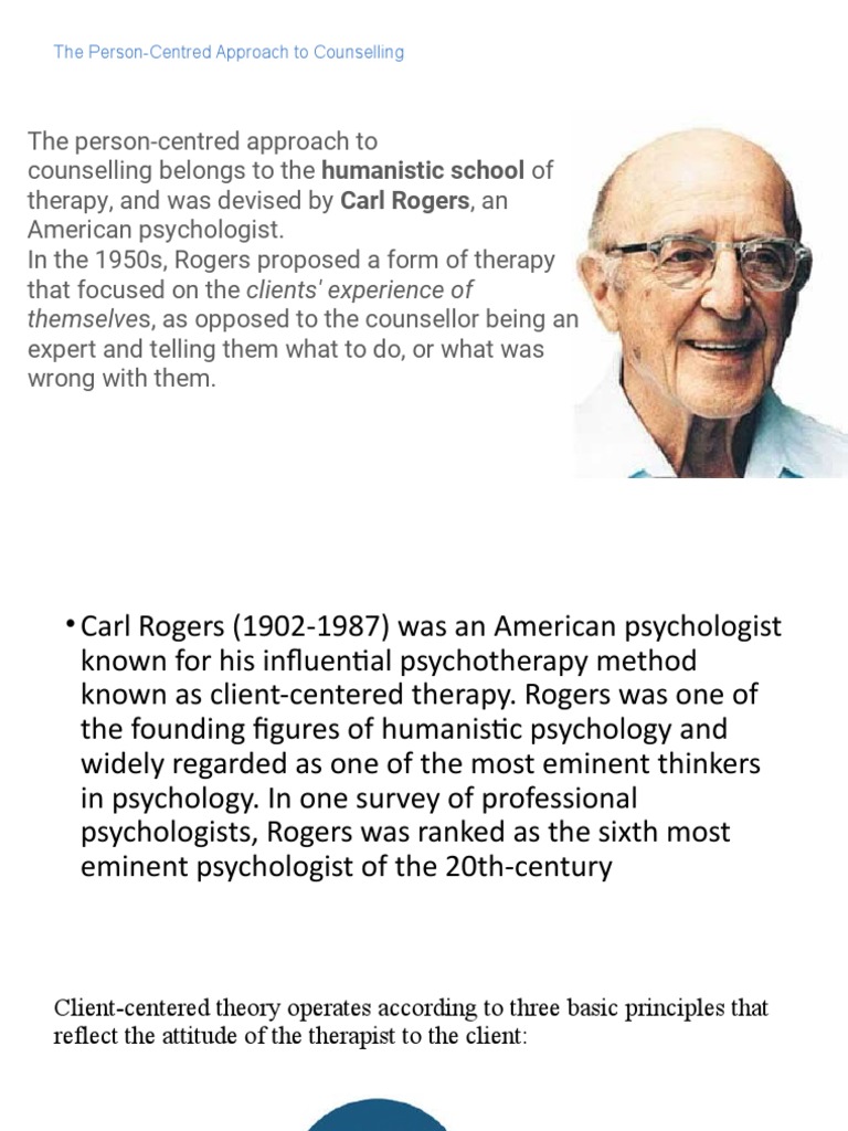 An Overview of Carl Rogers' Person-Centered Approach to Counselling ...